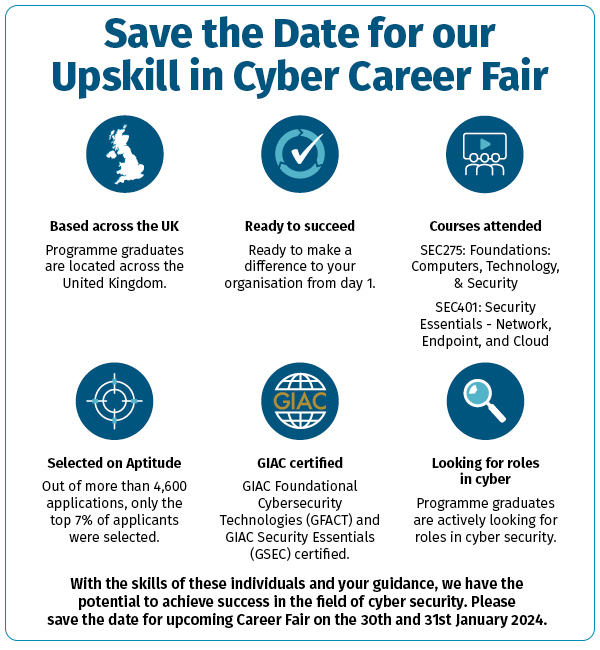 Upskill in Cyber's Career Fair!